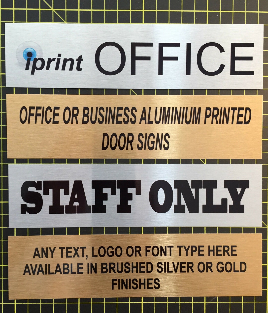 Personalised Metal Door Sign for the Office Promoting Your Business ...
