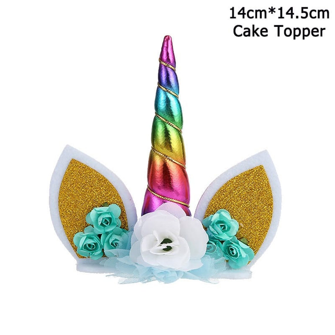 Unicorn Party Cake Topper Unicornio Horns Ears Cupcake Toppers - Etsy UK