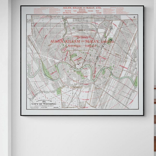 Typographic Map of the Breweries of Hamilton-wentworth Ontario ...