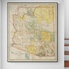 Pictorial Dog Breed World Map Educational Animal Geography Antique ...