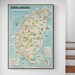 1955 Map of Taiwan Asian Cartography Historical Taiwanese Decor Art ...