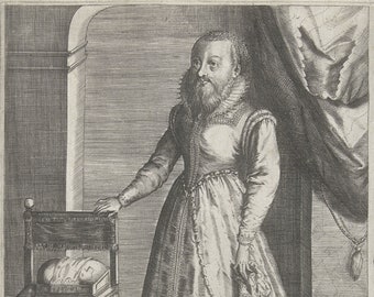 Portrait of Barbara Van Beck, Bearded Lady Art Print, Wolf Woman ...