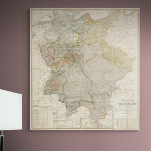 1810 Map of the Confederation of the Rhine – Napoleonic Europe ...