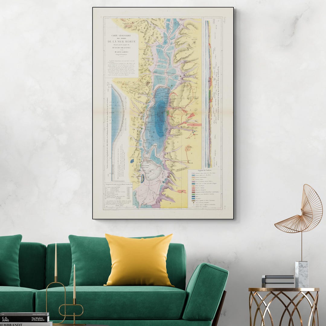 Geological Map of the Dead Sea – Topography, Mineral Deposits ...