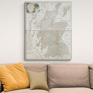 1773 Map of Scotland – Historic British Cartography Depicting Regions ...