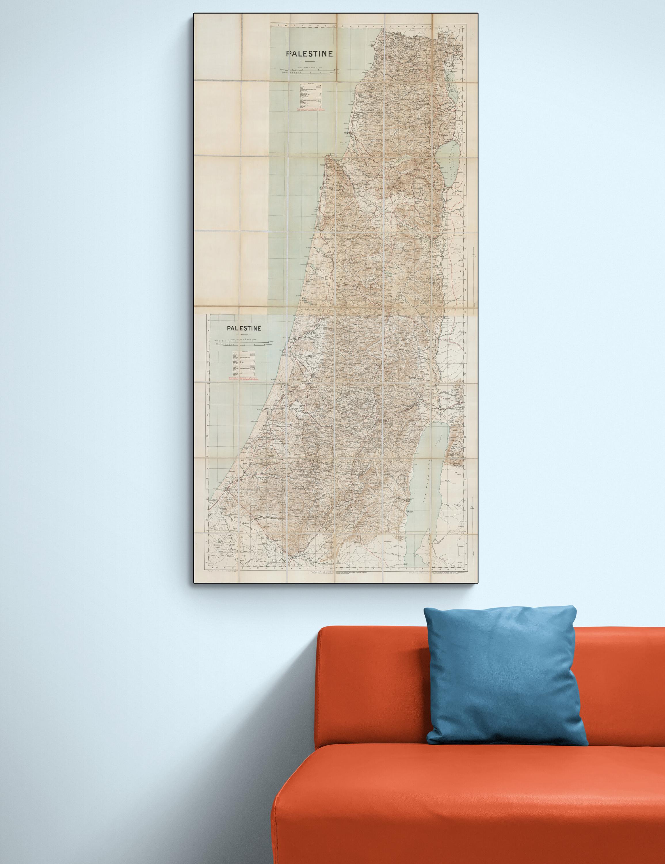 1917 British Military Map of Palestine – World War I Era Cartography ...