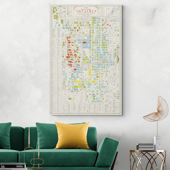 New York City Theater District Map Manhattan Hotel NYC Map