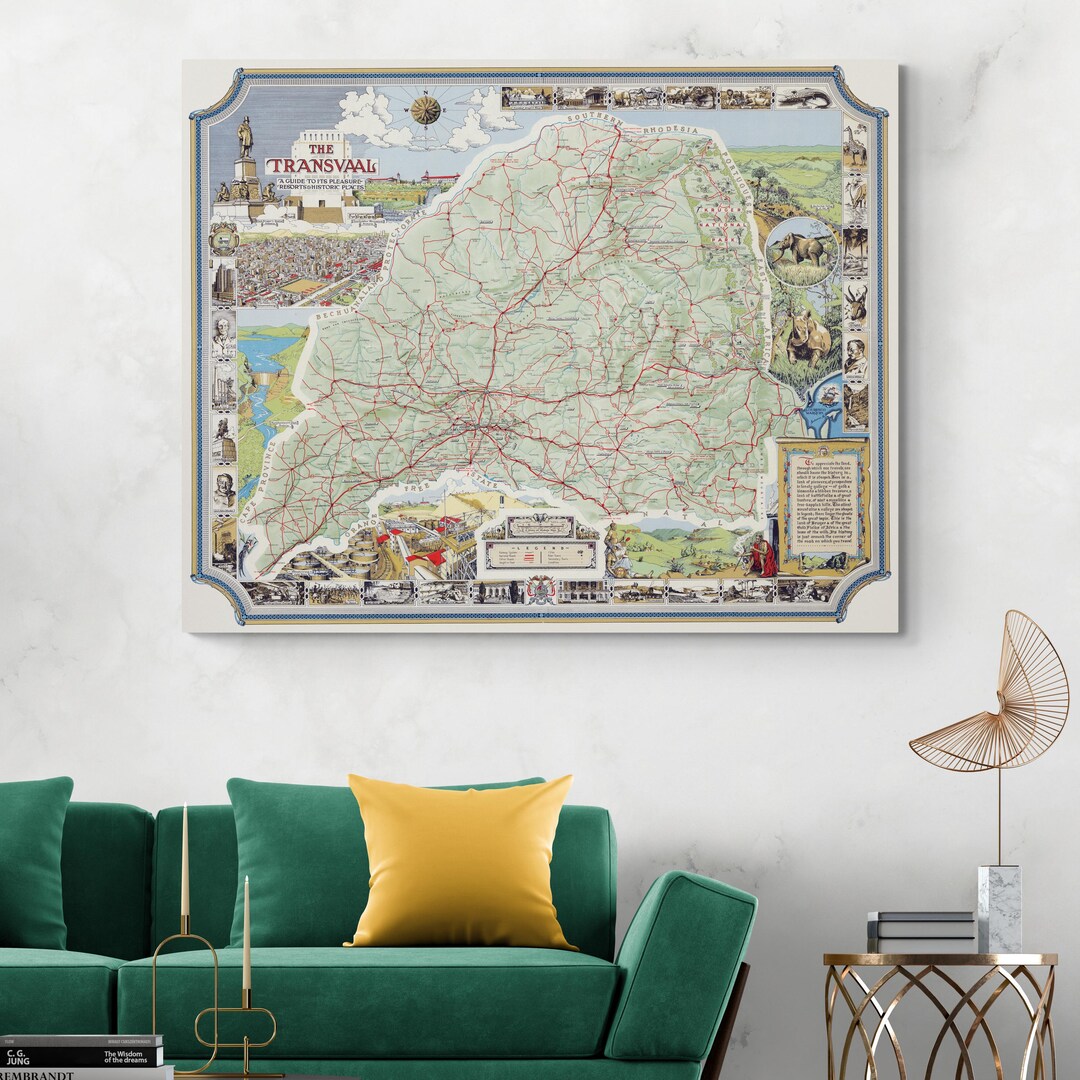 Pictorial Map of the Transvaal – South African Republic History ...