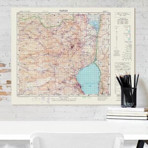 Survey of Palestine Map of Safed Historical Middle Eastern Cartography ...