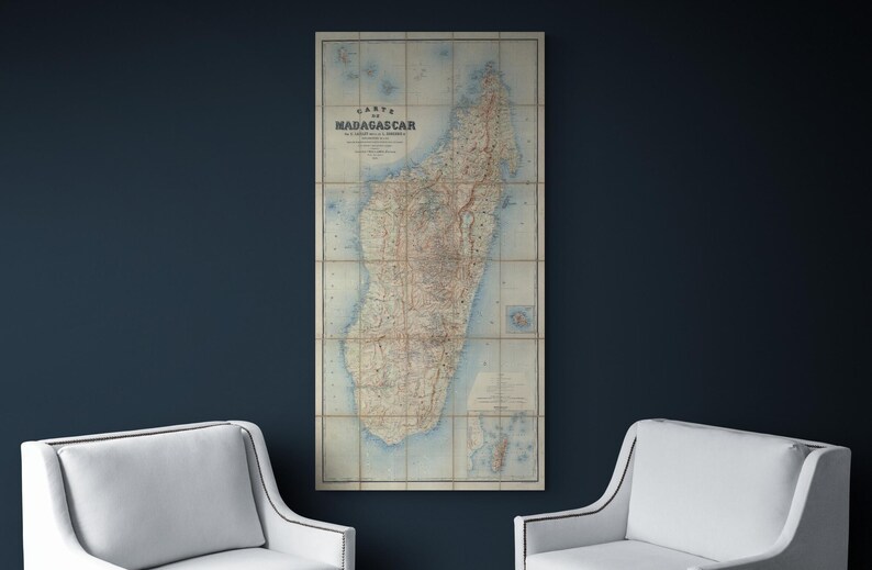 1895 Map of Madagascar – Colonial-era French Cartography Showing ...