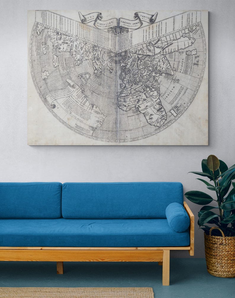 1507 Ruysch Map of the World – Renaissance Cartography Showing Pre ...