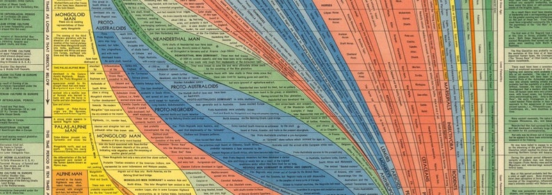 The Histomap of Evolution Human Life History Antique History - Etsy