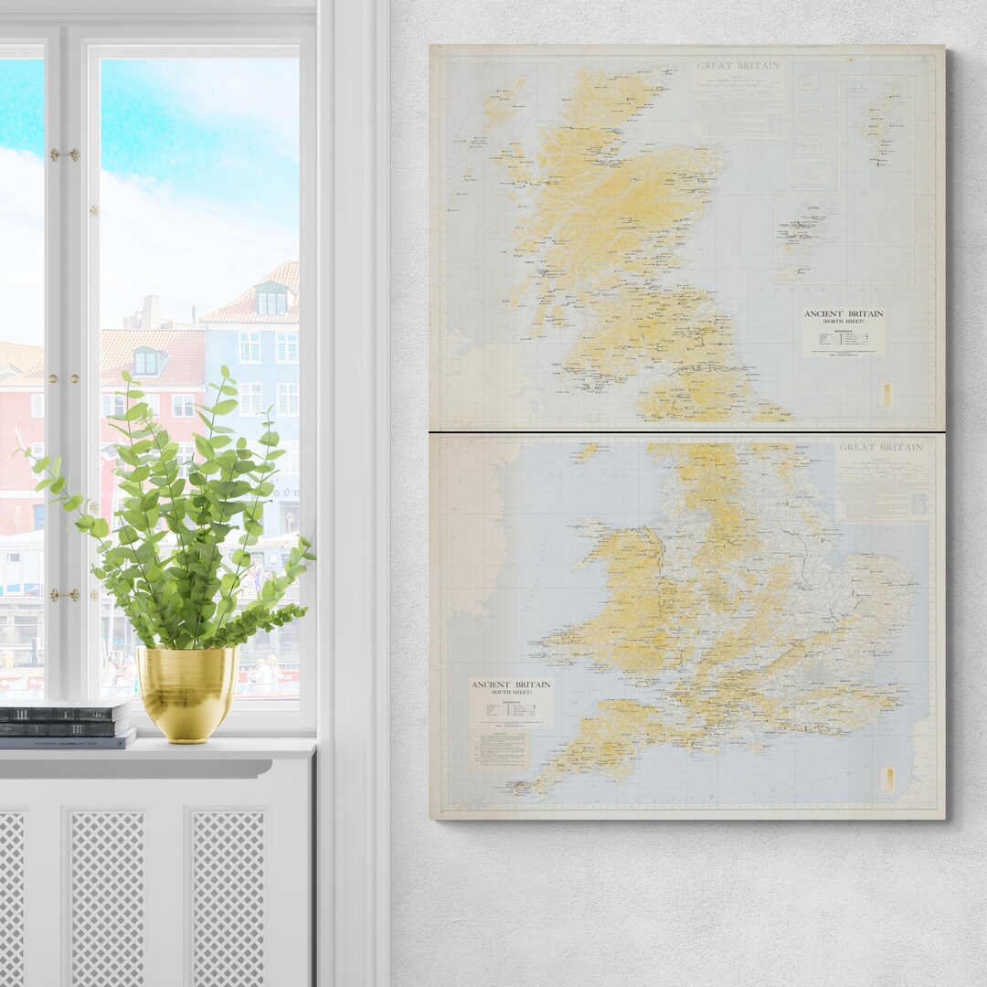 Ancient History Map of the British Isles – Historical Sites From ...