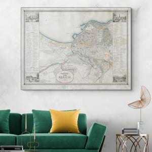 Mapa de Odesa de 1864: Mapa histórico de las calles, el puerto y el ...