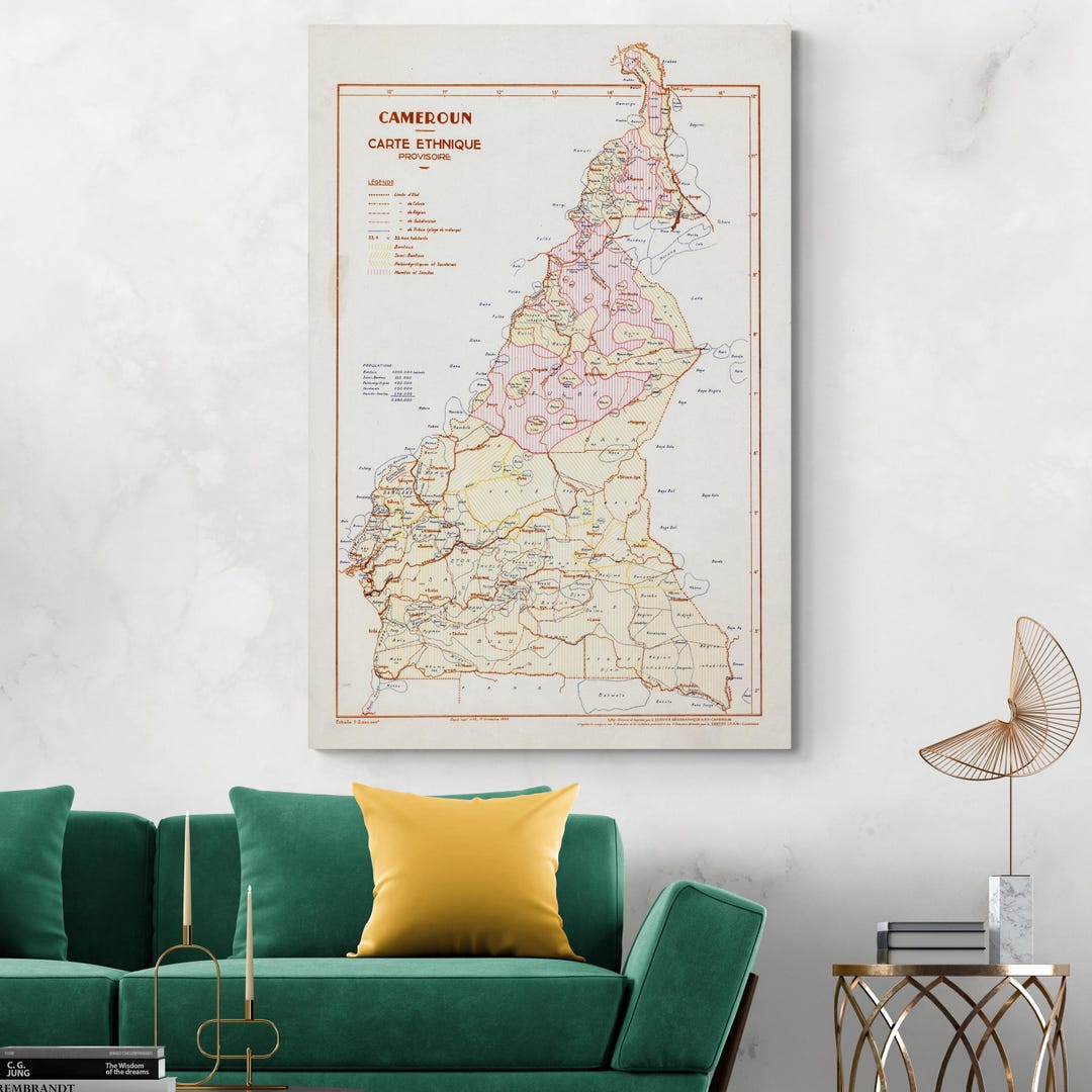 Ethnolinguistic Map of Cameroon African Languages and Ethnic Groups ...