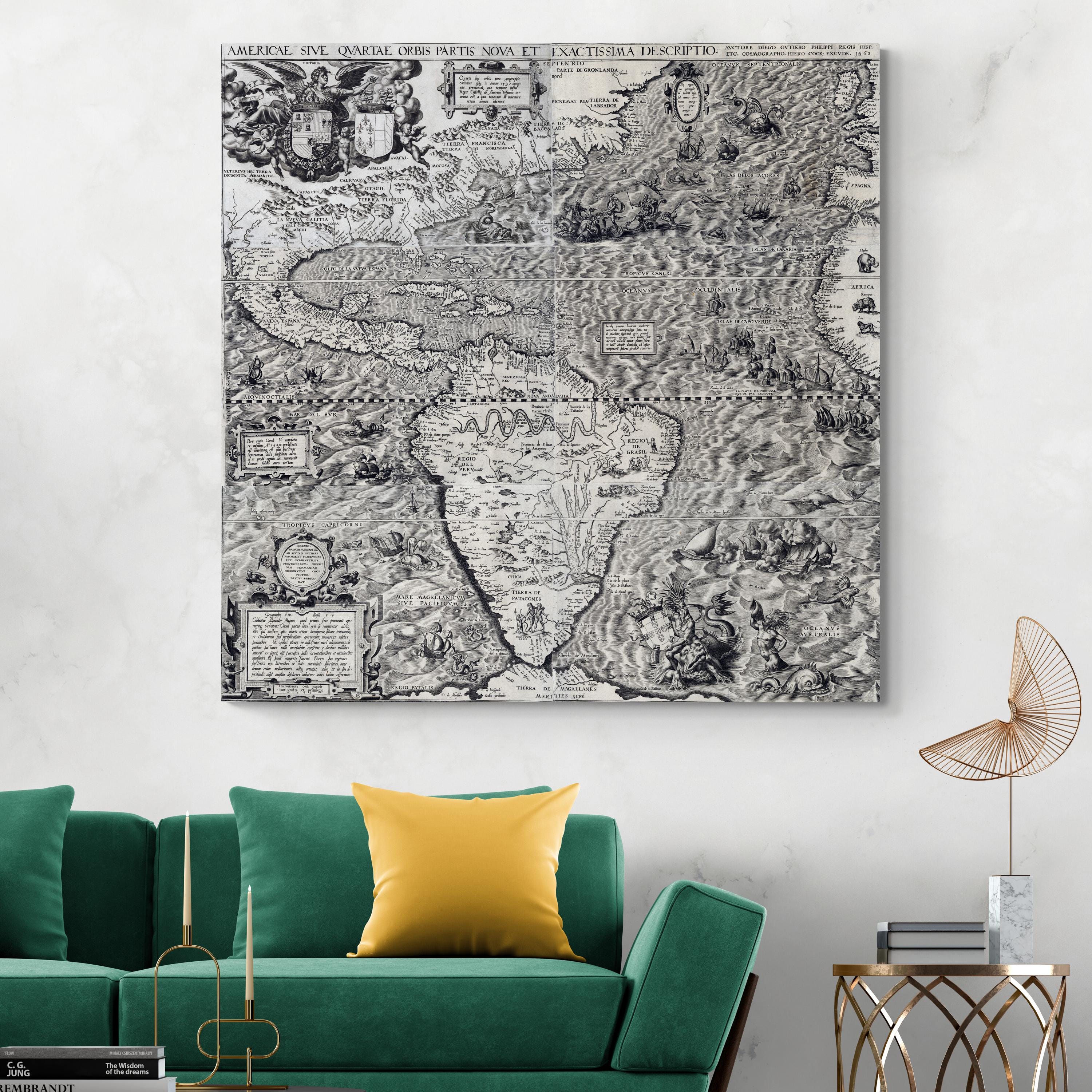 1562 Diego Gutiérrez Map of the New World – First to Name California ...
