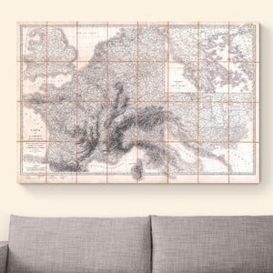 1811 Map of French Republic & First French Empire – Napoleonic Era ...