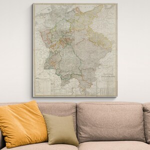1810 Map of the Confederation of the Rhine – Napoleonic Europe ...