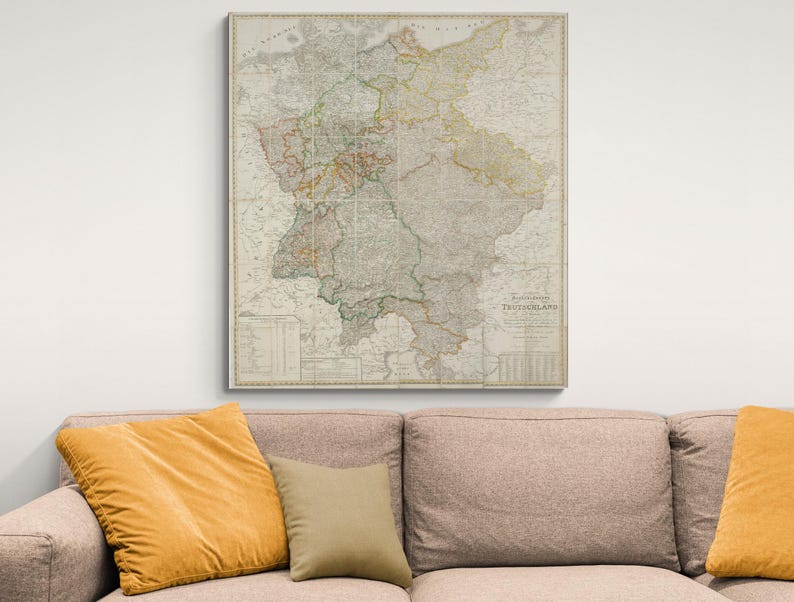 1810 Map of the Confederation of the Rhine – Napoleonic Europe ...