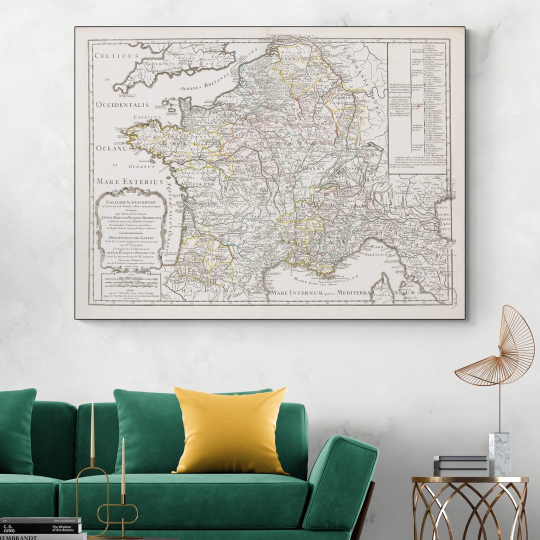 Map of Ancient France – Historical Map of Roman Gaul Showing Provinces ...