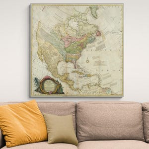 1762 John Rocque Map of North America – Detailed French and Indian War ...
