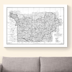 1938 Topographical Map of Apache National Forest Arizona – U.S ...