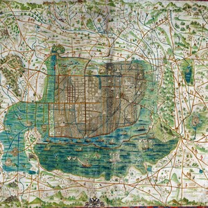 1521 Map of Tenochtitlan Mexico City Aztec Indigenous Mexican History ...