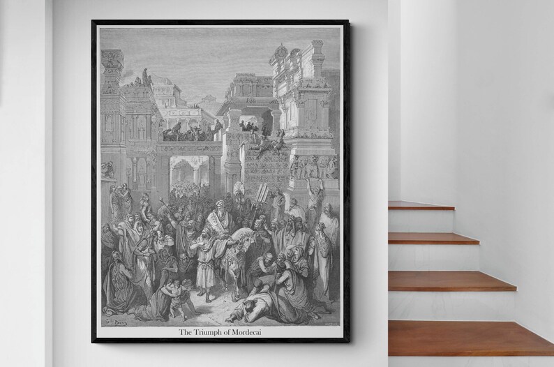 The Triumph of Mordecai Gustave Dore Antique Christianity Apocrypha ...