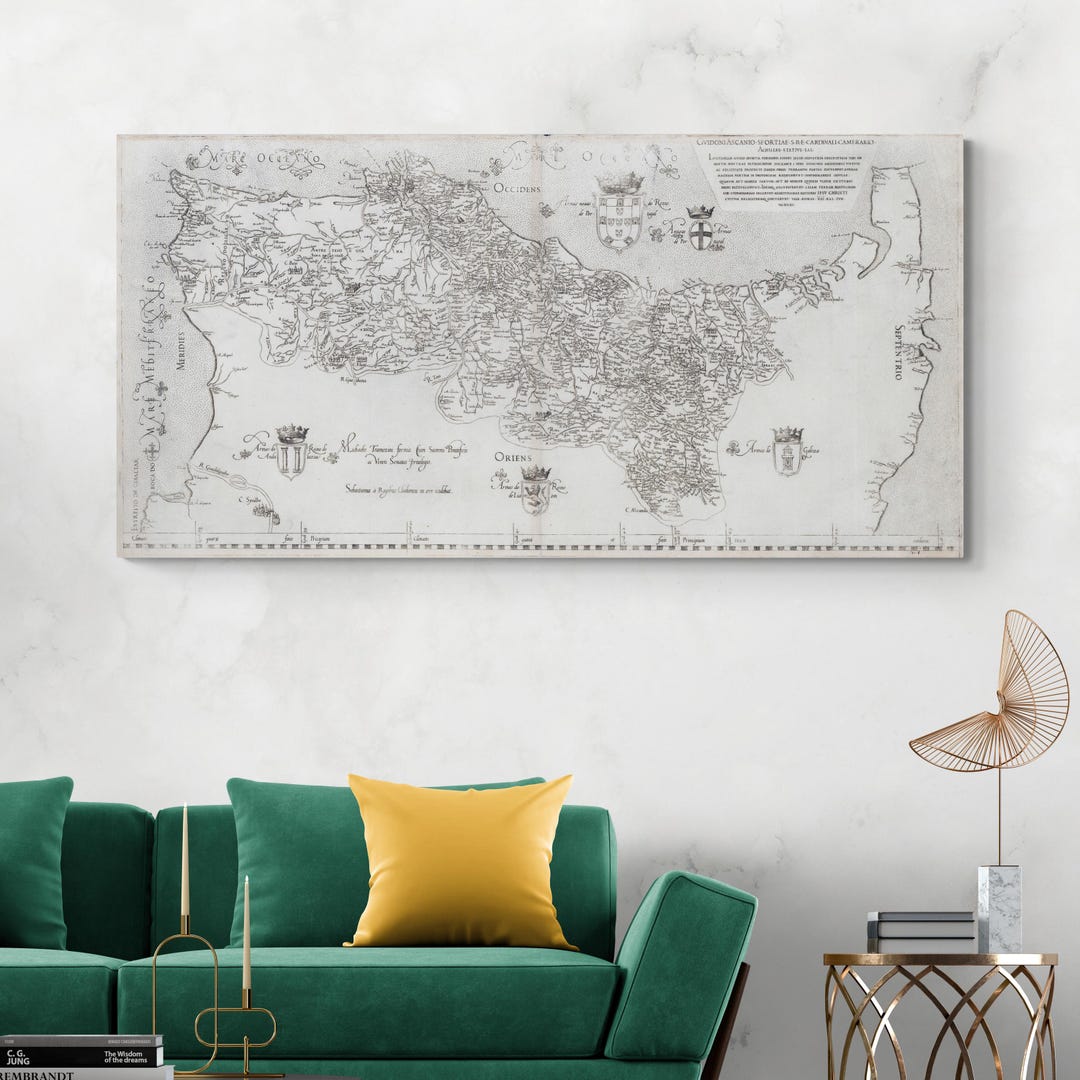 1562 Fernando Alvaro Seco Map of Portugal Portuguese Cartography ...