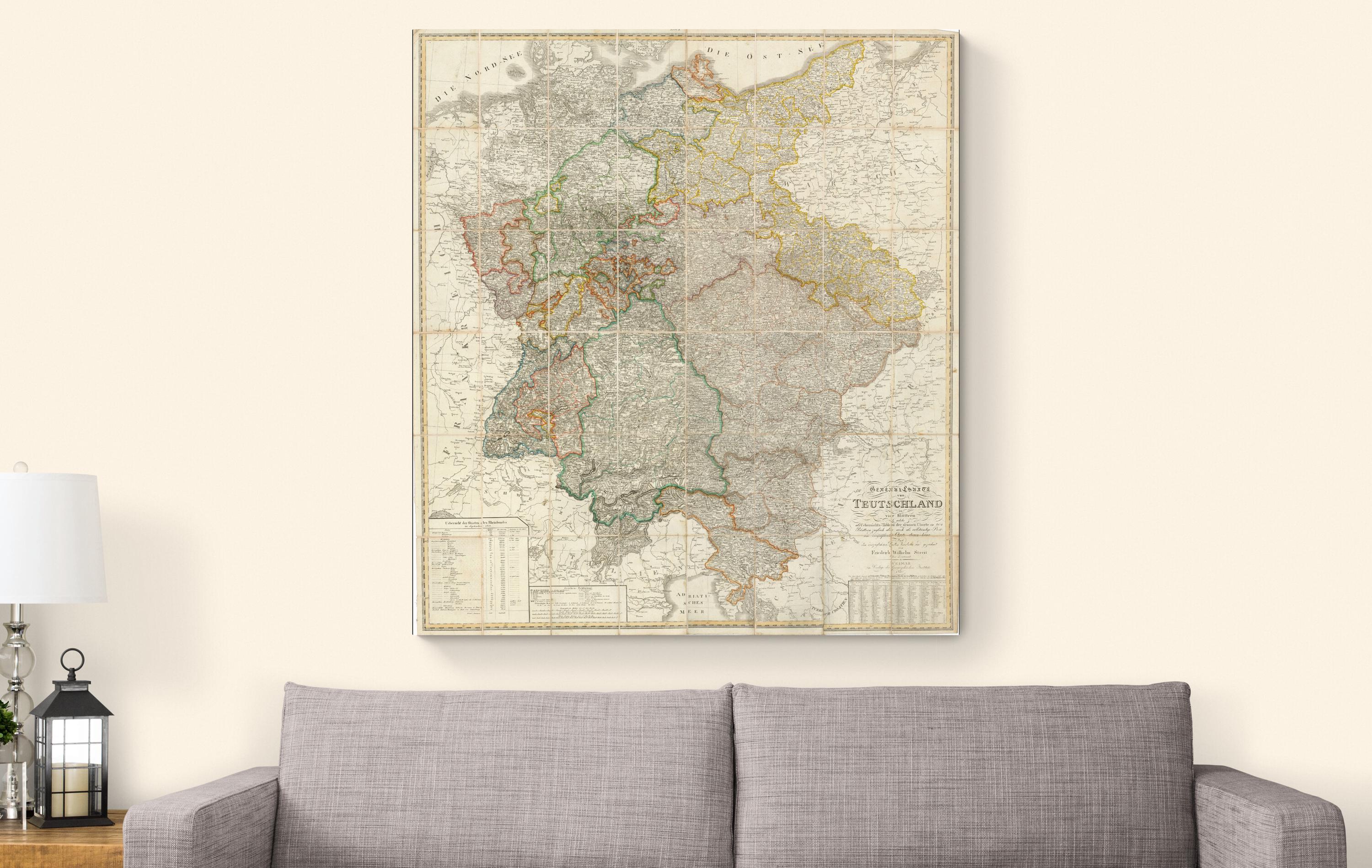 1810 Map of the Confederation of the Rhine – Napoleonic Europe ...