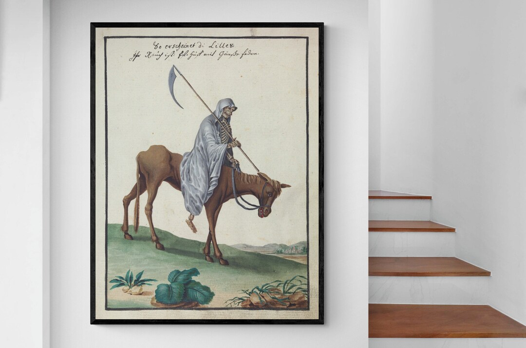 Death on Horseback Grim Reaper Memento Mori Occult Coven Demonology ...