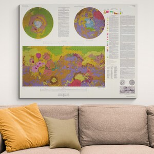 NASA Geological Map of Planet Mars – Martian Surface Cartography ...