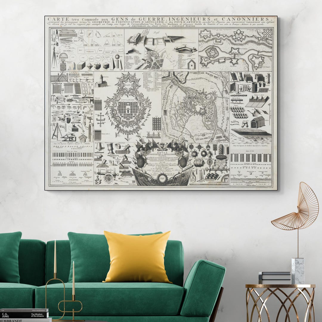 Military Engineering Chart – 18th Century Fortifications & Artillery ...