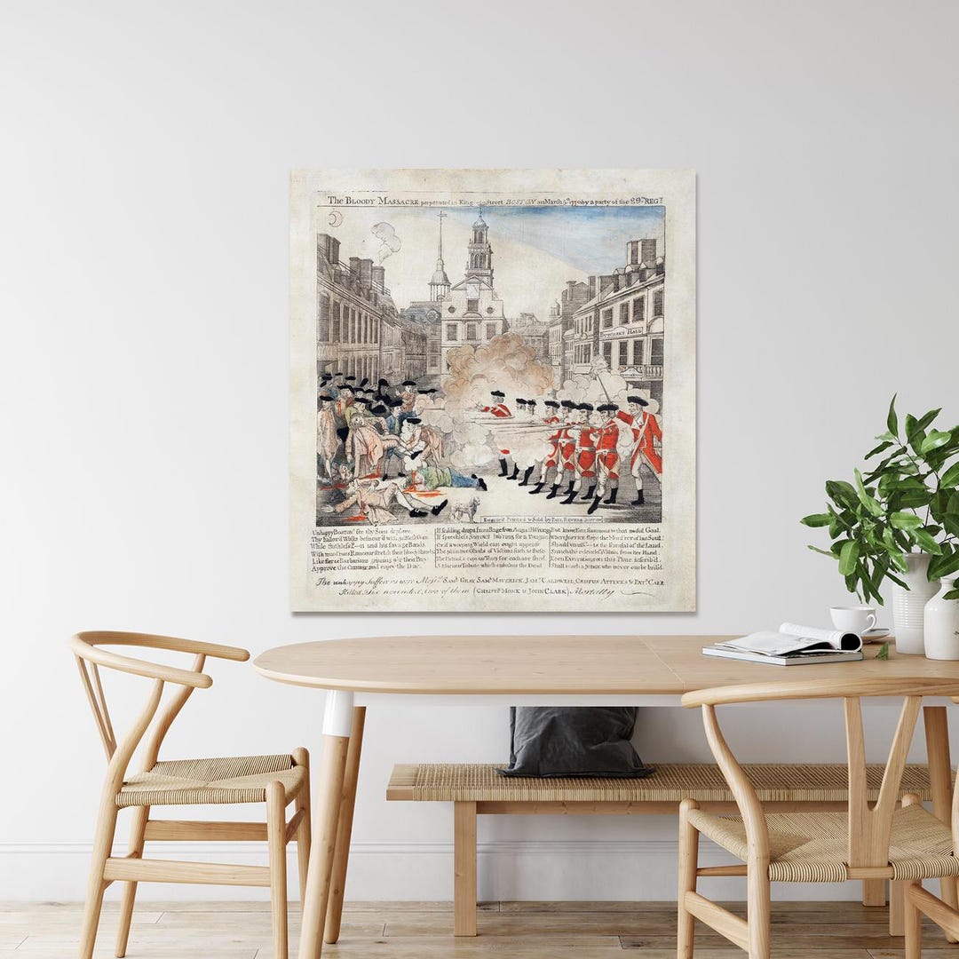 1770 Paul Revere's Engraving of the Boston Massacre Fundamental ...