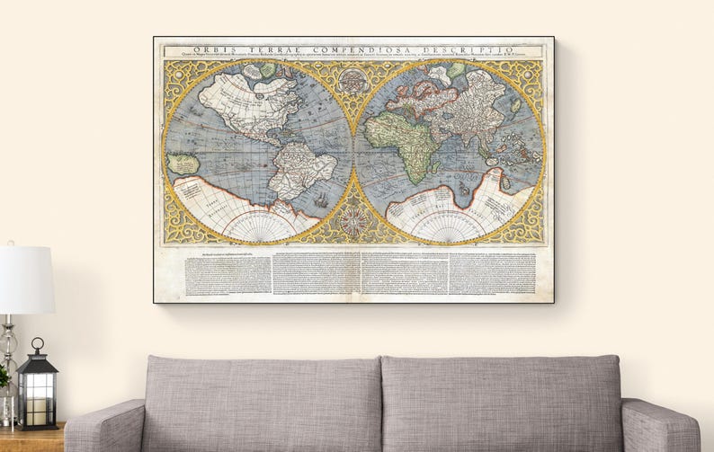 1587 World Map by Rumold Mercator – Historical Early Western ...