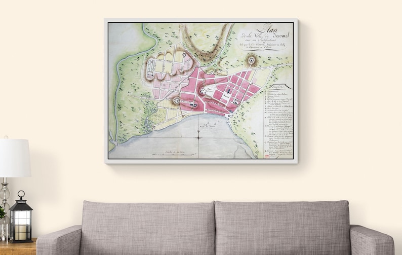 1799 Map of Jacmel Haiti – Colonial-era Caribbean Port Map Showing ...