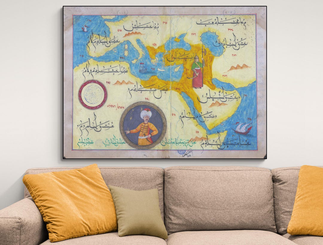19th Century Map of the Ottoman Empire – Historic Turkish Cartography ...