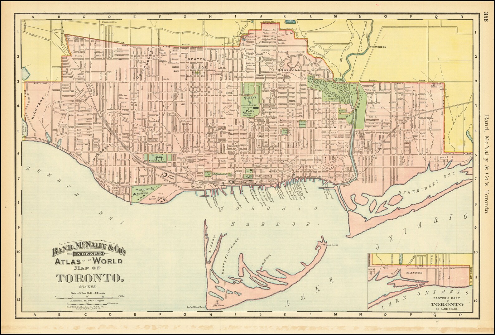 1896 Map of Toronto Ontario Canada History Antique Canadian - Etsy