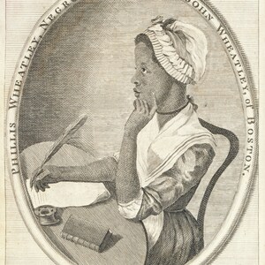 1773 Portrait of Poet Phillis Wheatley First African American Woman to ...