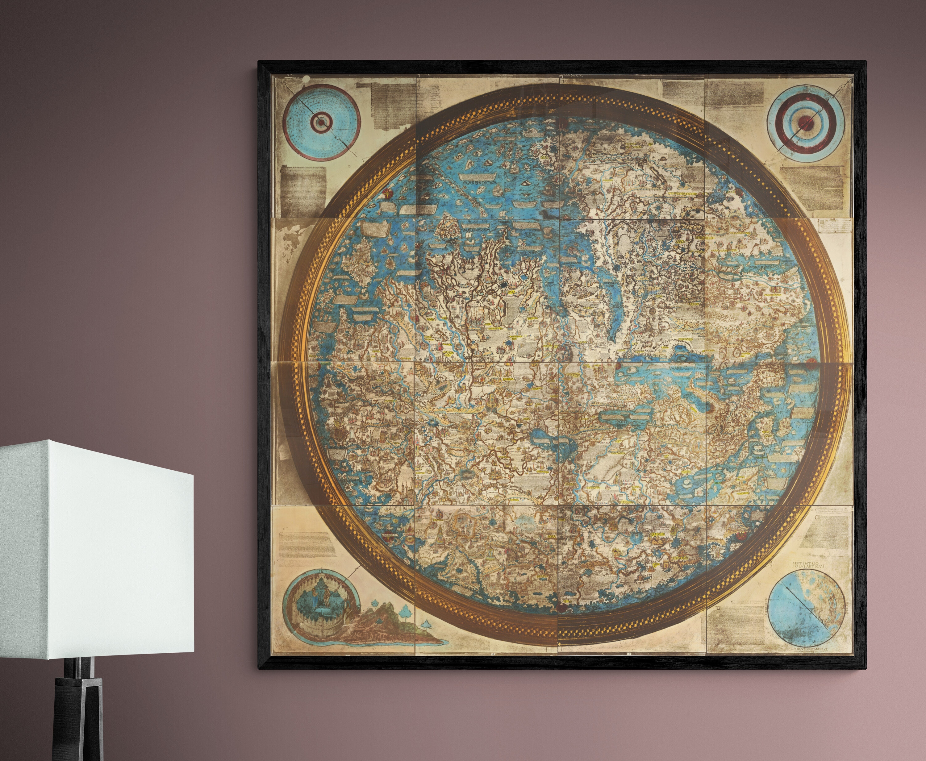 Fra Mauro Giant Medieval Map of the World Mappa Mundi Antique - Etsy ...