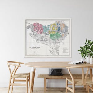 1863 Linguistic Map of Basque Country in Spain and France Euskadi ...