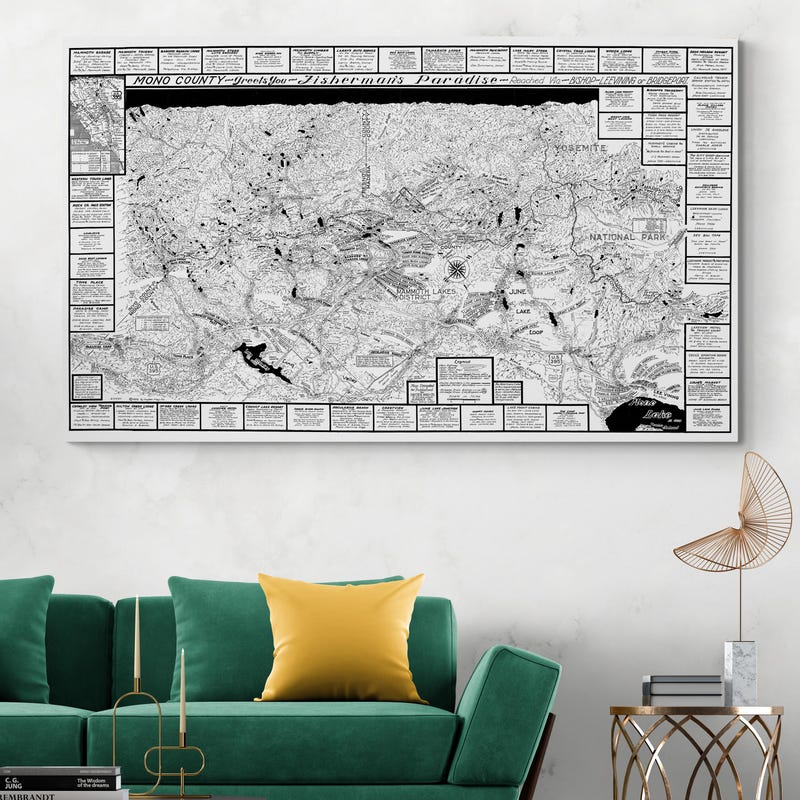 Counties map nevada - Etsy.de