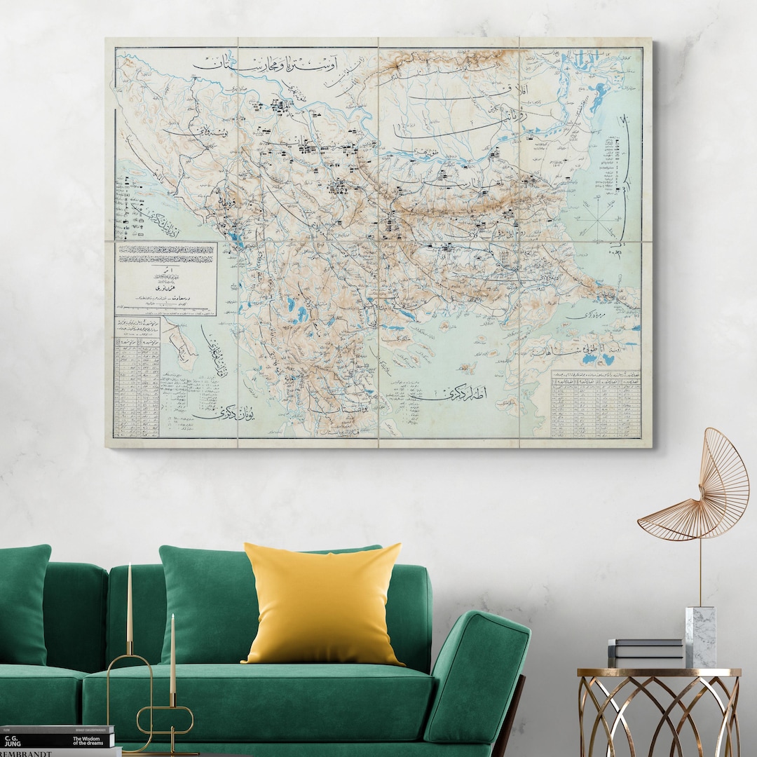 1905 Ottoman Military Map of the Balkans – Turkish Empire Cartography ...