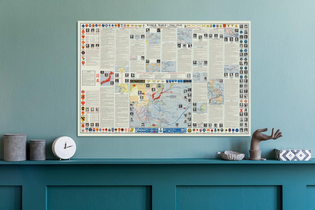 World War 2 Pictorial Infographic Chart Pacific Theatre Asia-pacific ...