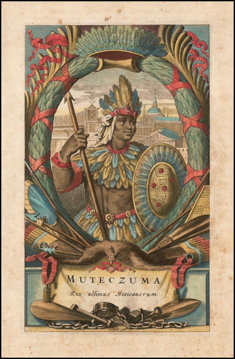 Montezuma Moctezuma II King Emperor of the Aztec Empire Tribe ...
