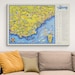 Pictorial Map of the French Riviera – Illustrated Coastal Map Showing ...