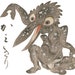 Kamikiri Yokai Oni Japanese Folklore Mythology Supernatural Spirit ...