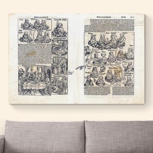 1493 Nuremberg Chronicle – Family Tree of the Virgin Mary Art Print ...