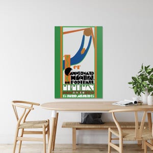 1930 First World Cup Promotional Poster Uruguay Football Futbol Soccer ...