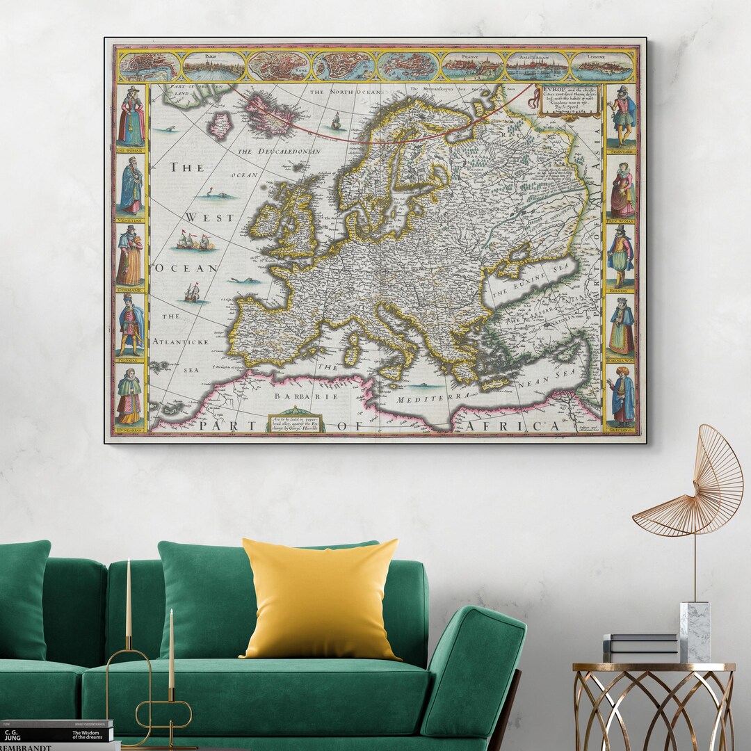 1626 Map of Europe by John Speed – Early Modern Cartographic ...